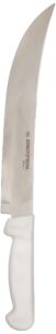 basics p94826 10" white cimeter steak knife with polypropylene handle