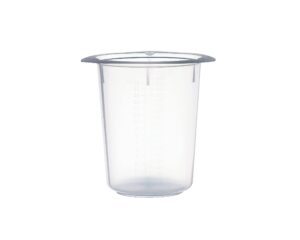 united scientific™ btc1000 polypropylene tri-corner beaker, 50ml graduation interval, 1000ml capacity, pack of 100