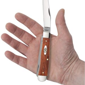 Case WR XX Pocket Knife Chestnut Smooth Bone Trapper Item #28707 - (6254 SS) - Length Closed: 4 1/8 Inches