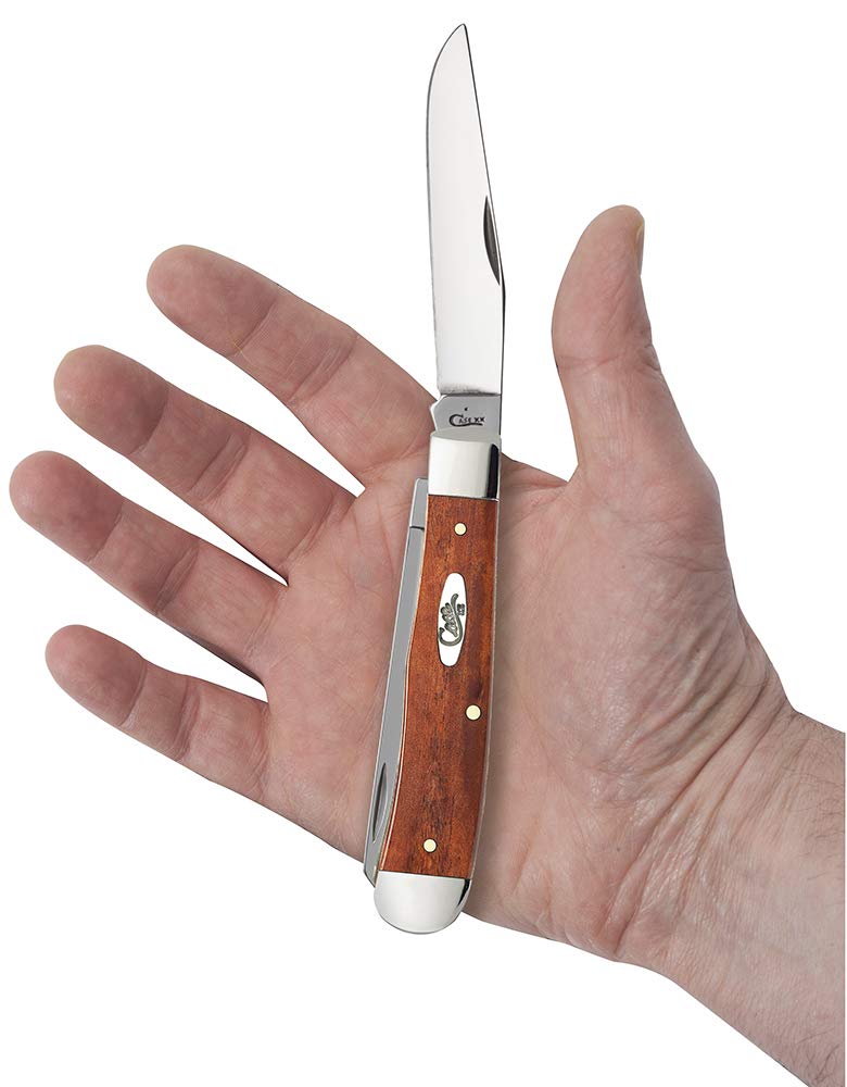 Case WR XX Pocket Knife Chestnut Smooth Bone Trapper Item #28707 - (6254 SS) - Length Closed: 4 1/8 Inches