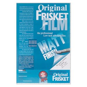 original frisket 15-inch by 10-inch matt masking film sheets, 8-pack (52808)