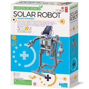 4m green science solar robot kit - green energy robotics, eco-engineering - stem toys educational gift for kids & teens, girls & boys (packaging may vary), multi