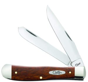 case wr xx pocket knife chestnut smooth bone trapper item #28707 - (6254 ss) - length closed: 4 1/8 inches