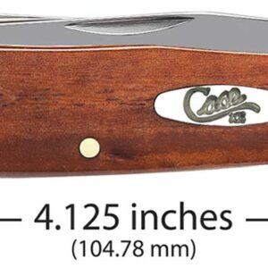 Case WR XX Pocket Knife Chestnut Smooth Bone Trapper Item #28707 - (6254 SS) - Length Closed: 4 1/8 Inches