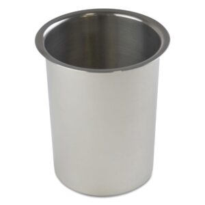 adcraft bmp-1 1-1/4 qt capacity, 4-1/8" diameter x 5-5/8" depth, mirror finish, stainless steel bain marie