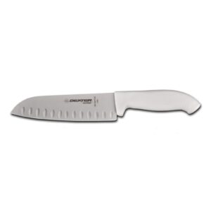 sofgrip sg144-7ge-pcp 7" duo-edge santoku style cooks knife with soft rubber grip handle