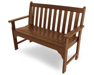 polywood gnb48te vineyard 48" bench, teak