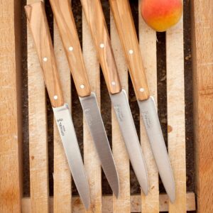 Opinel Set of 4 Bon Appetit Steak Knives - Southern Olive Wood