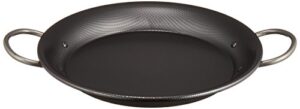 endo shoji ppe1026 professional paella pan, 10.2 inches (26 cm), super embossed, iron, made in japan