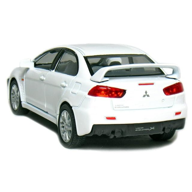 KiNSMART 2008 Mitsubishi Lancer Evolution X 1:36 Scale 5" White