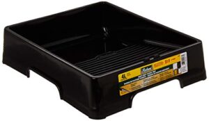 richard 92067 heavyduty jumbo plastic tray 91/2", 4liter (1 gallon) , black