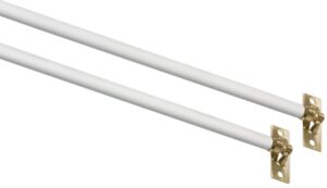 kenney sash rod, white, 21-38"