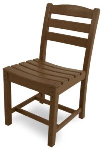 polywood td100te la casa café dining side chair, teak