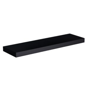 sei furniture chicago wall floating shelf, 36", black