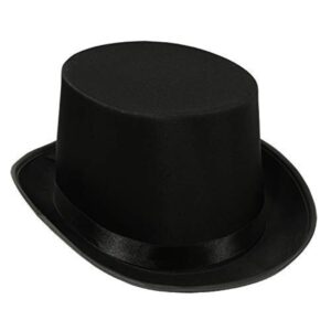 beistle satin sleek black top hat party accessory