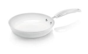 bialetti, ceramic ok white, 24 inch frypan