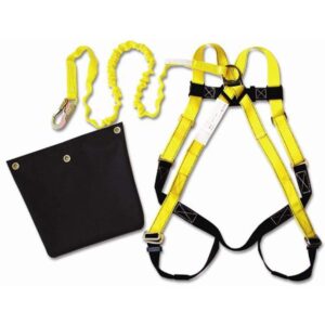 guardian fall protection 17200 alk is-72-aerial lift kit-huv - 01101 with attached 6-foot internal shock lanyard - 11200 and aerial lift bag