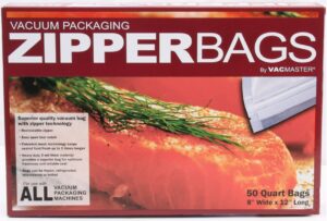 vacmaster full mesh zipper vacuum bags, 8-inch by 12-inch, 50-count