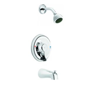 moen 8389ep15 commercial posi-temp eco performance pressure balancing tub/shower 1.5 gpm, chrome