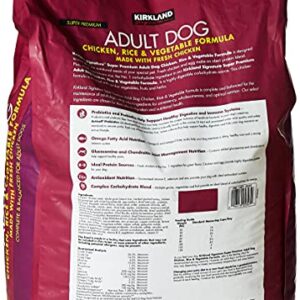 Kirkland Signature Adult Formula Chicken, Rice and Vegetable Dog Food 40 lb.