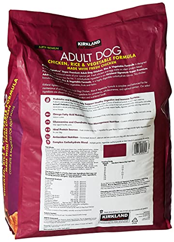 Kirkland Signature Adult Formula Chicken, Rice and Vegetable Dog Food 40 lb.