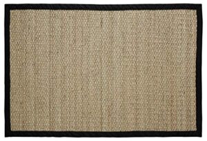 chesapeake seagrass area rug with black border (40"x60")