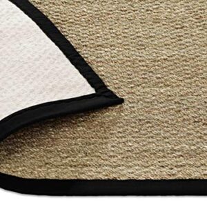 Chesapeake Seagrass Area Rug with Black border (40"x60")