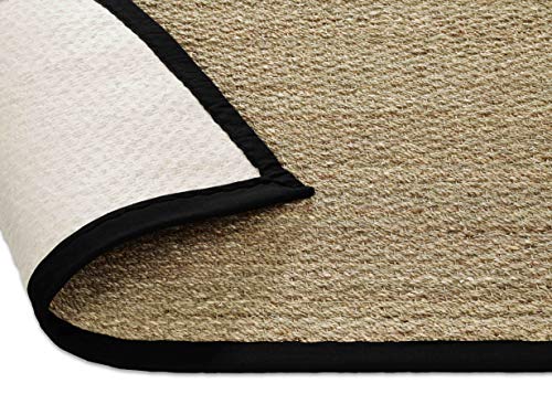 Chesapeake Seagrass Area Rug with Black border (40"x60")