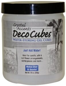 deco cubes dc-c10 clear 10-ounce jar