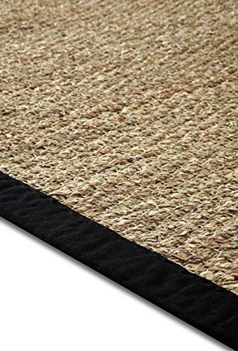 Chesapeake Seagrass Area Rug with Black border (40"x60")