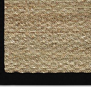 Chesapeake Seagrass Area Rug with Black border (40"x60")