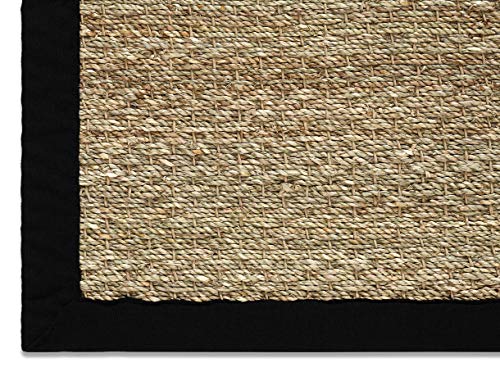 Chesapeake Seagrass Area Rug with Black border (40"x60")