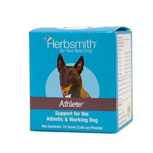 herbsmith athlete – canine endurance supplement for working and agility dogs – for the canine athlete – 75g powder