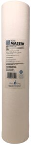 home master cfdgd2501-20bb replacement whole house sediment filter, 4-layers 25 to 1 micron nominal, high-flow 20gpm, fits big blue, 20" x 4.5"