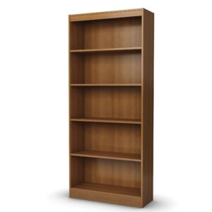 south shore axess 5-shelf bookcase - morgan cherry