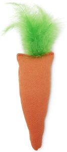 ourpets 100-percent north american catnip filled carrot cat toy 24 karat