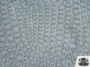 vinyl crocodile gray fake leather upholstery fabric by the yard