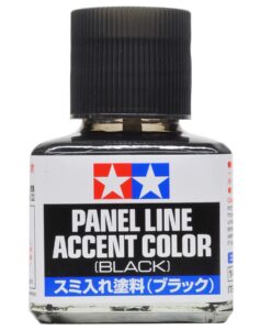 tamiya panel line accent color 40ml black tam87131 plastics paint enamels