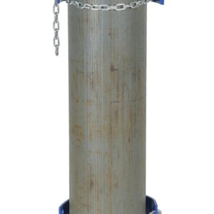 Vestil CYL-D-1-PN Cylinder Dolly with Pneumatic Wheel, Steel, 25-1/16" Length, 17-7/16" Width, 54-1/16" Height