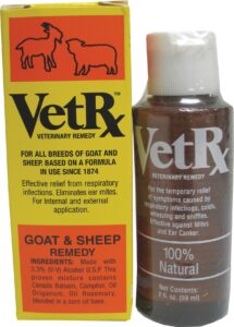 goodwinol products 034922 vetrx goat & sheep remedy, 2 oz