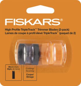 fiskars tripletrack high-profile replacement blades 2/pkg-straight & scoring, style i