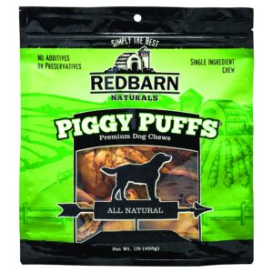 redbarn piggy puff dental chews, 1 pound