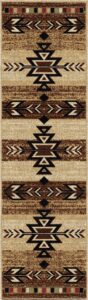 rustic lodge, southwestern 2x8 area rug, 2'3"x7'7" multi 7611