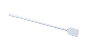 sparta nylon paddle mixing scraper, food safe, waterproof with long handle for large batch cooking and cleaning, 40 inches, white