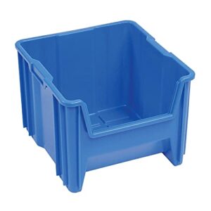 quantum storage systems giant stack qgh800bl solid part organizer blue bins 18" l x 17" w x 13" h 2 pack