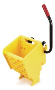 rubbermaid commercial products side-press replacement wringer for wavebrake 2.0 mopping buckets, yellow, heavy duty cleaning for professional/janitorial use