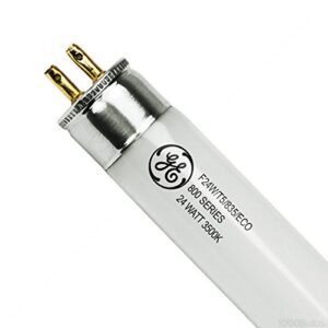 ge 46700 - f24w/t5/835/eco - 24 watt fluorescent tube - t5 high output - 3500k - 800 series phosphors