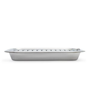 Sur La Table 12" x 9" Stainless Steel Broiler Pan includes Broiler Rack and Pan, Silver