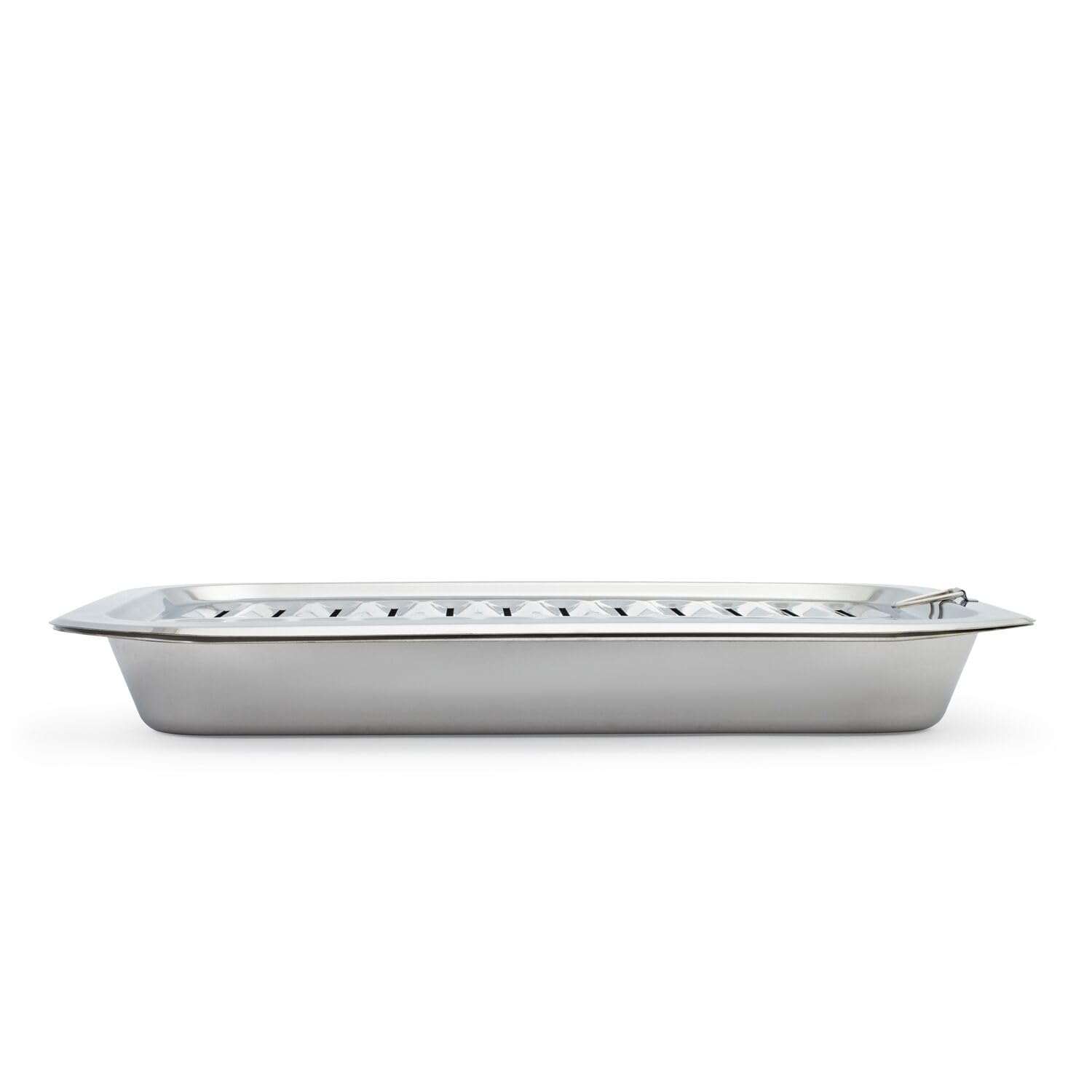 Sur La Table 12" x 9" Stainless Steel Broiler Pan includes Broiler Rack and Pan, Silver