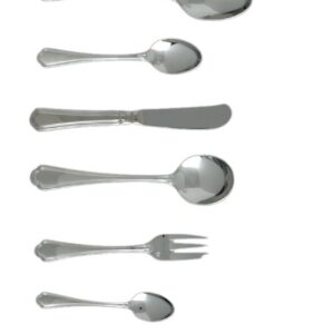 Fortessa Medici 18/10 Stainless Steel Flatware, 5 Piece Place Setting, Service for 1